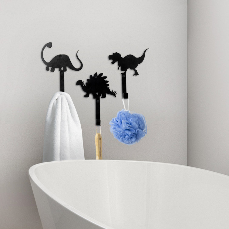 MyGift 3 Piece Dinosaur Towel Rope Hooks | Wayfair